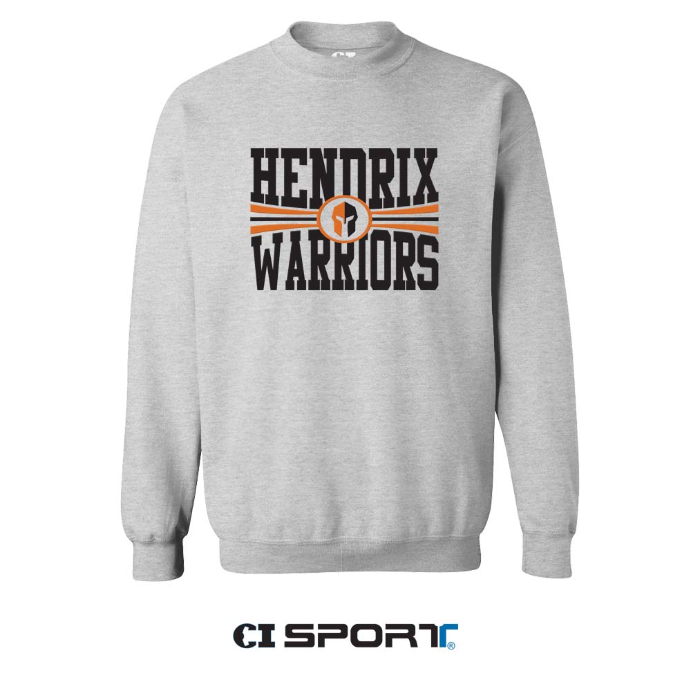 HDX Warriors Ash Crew - H 3340 | Hendrix College Spirit Store