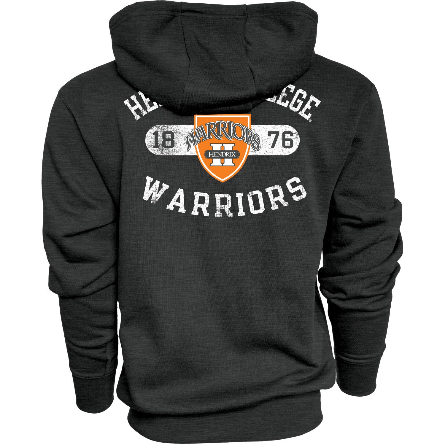 Blue 84 Franklin Full Zip Charcoal Hoodie | Hendrix College Spirit Store